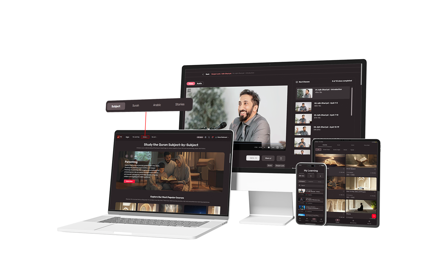 Landing page background